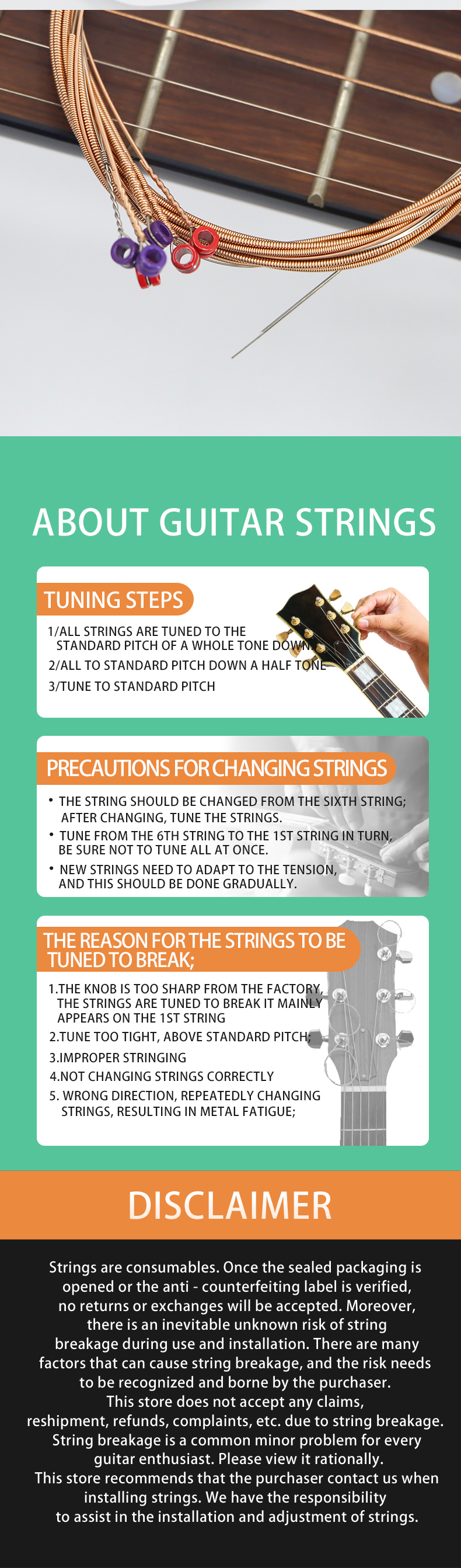 สายกีตาร์โปร่ง MOGE MC11 Acoustic Guitar Strings สต็อกแน่น พร้อมส่ง ...